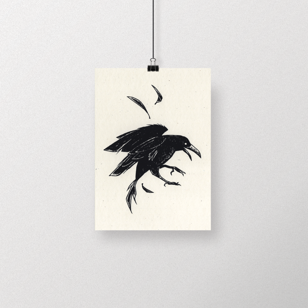 The Crow Mini Print | SCAREDYCAT PRINTS